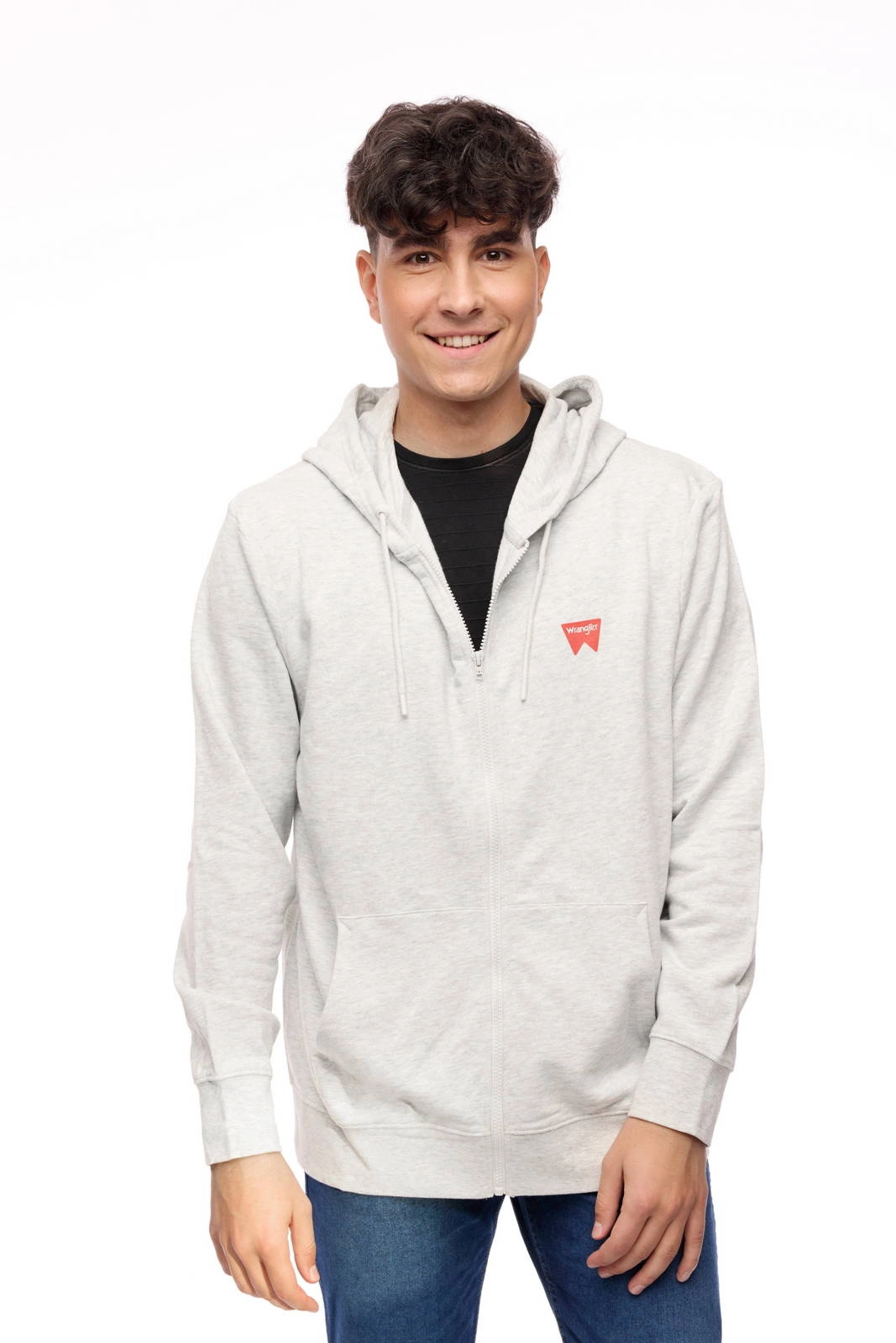 WRANGLER ZIP THRU HOODIE OAT MELE W664HAC17 - PanJeans.pl
